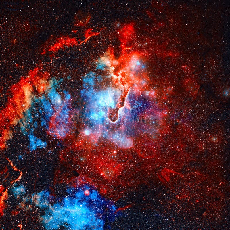 Colorful Galaxy in Outer Space. Stock Photo - Image of astronomy ...