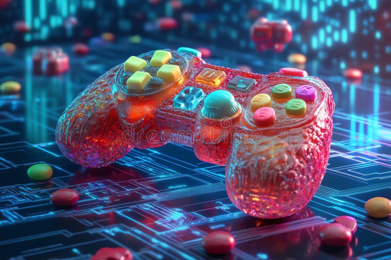 Colorful Gaming Controller Stock Illustrations – 6,268 Colorful Gaming ...