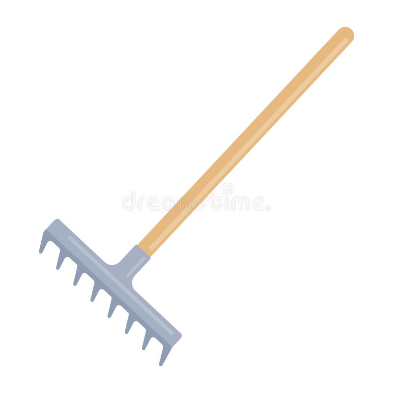 Garden rake sketch stock vector. Illustration of planting - 97522272