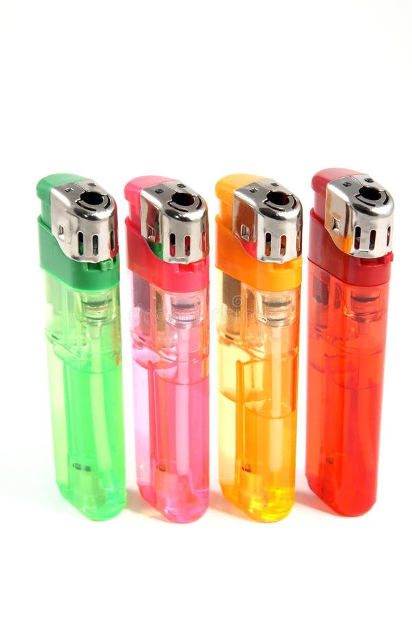 Colorful gas lighters stock photo. Image of yellow, light - 34497248