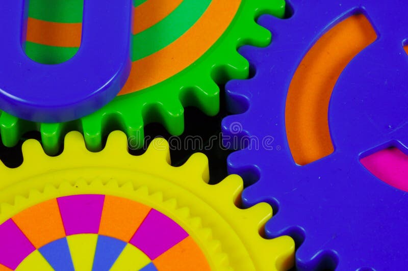 Colorful Gears stock illustration. Illustration of spin - 16344