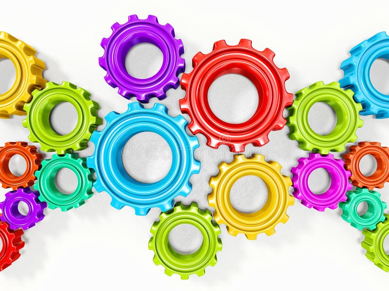 Colorful Gears Stock Illustrations – 6,507 Colorful Gears Stock ...