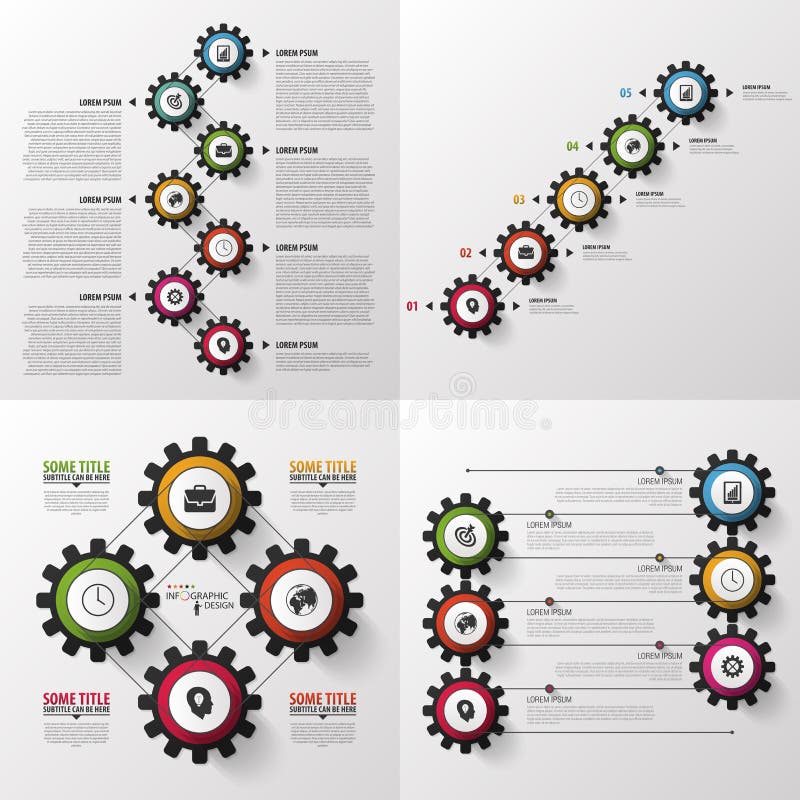 Gears Infographic Template. Design Elements. Stock Vector ...