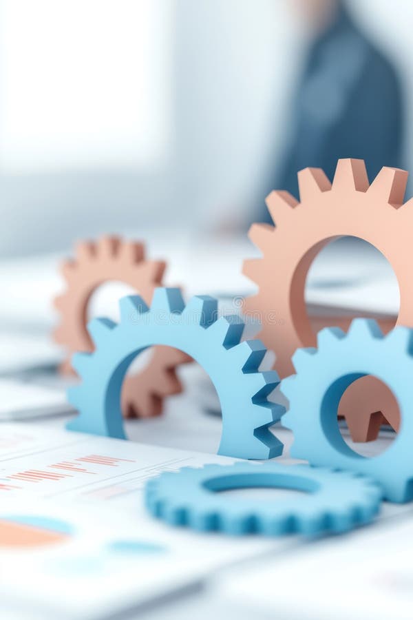 Colorful Gears, Graphs Sit on Documents. Business Growth, Strategy ... Colorful Gears, Graphs Sit on Documents. Business Growth, Strategy ...