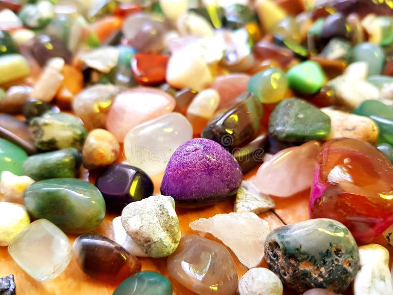 Colorful gemstones stock photo. Image of gemstone, citrine - 140293776