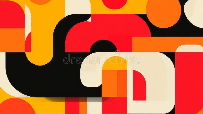 Colorful Geometric Abstract Art Design with Chaotic Patterns Stock ...