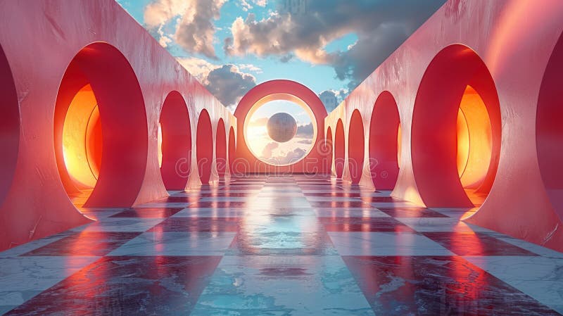 Colorful Geometric Abstract Background Design Render Stock Illustration ...