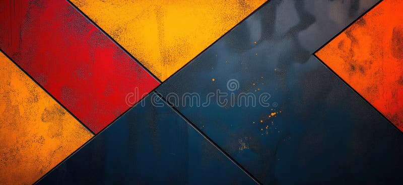 Colorful Geometric Abstract Background with Red, Orange, and Blue ...