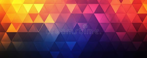Colorful Geometric Abstract Background with Vibrant Triangular ...