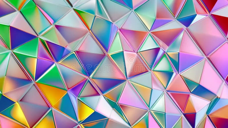 Colorful Geometric Abstract Pattern with Shiny Texture Stock Footage ...