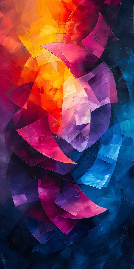 Colorful Geometric Art with Bold Compositions and Dynamic Patterns ...