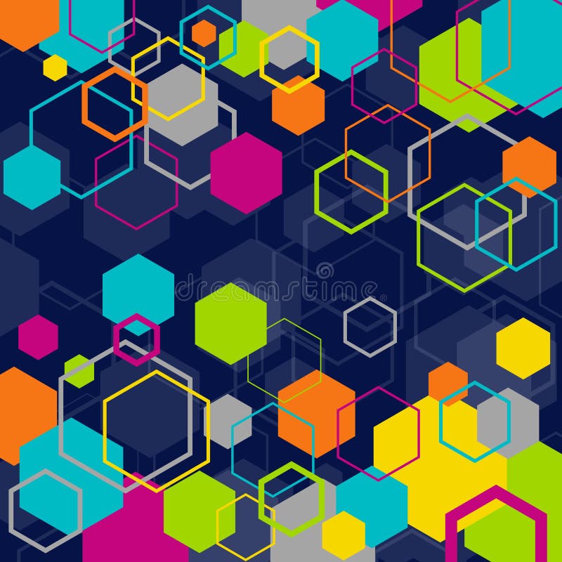 Colorful Geometric Backdrop Stock Illustration - Illustration of ...