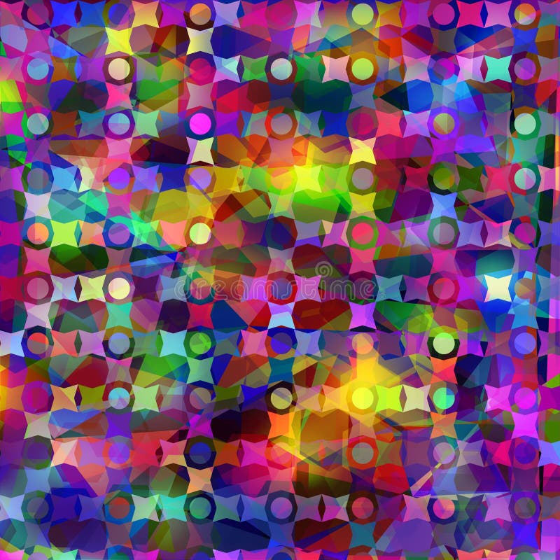 Colorful Geometric Background with Different Shapes for Design Stock ...