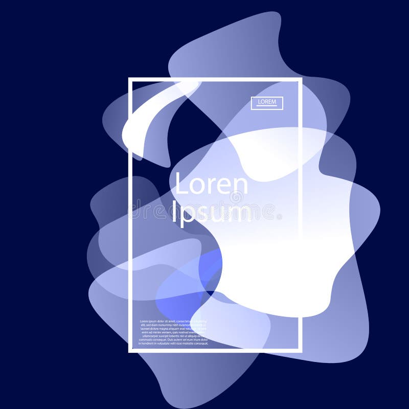 Colorful Geometric Background. Fluid Shapes Composition Stock ...