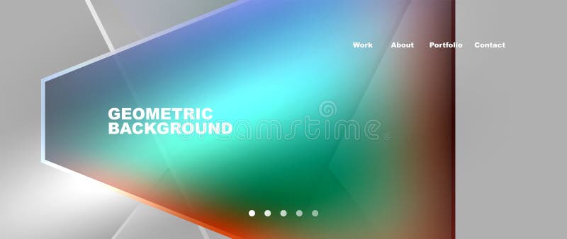 Colorful Geometric Background with a Rainbow of Shades in a Rectangle ...