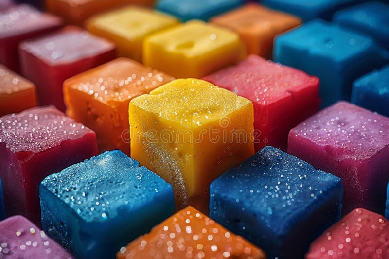 Colorful Geometric Blocks Creating a Fun Background for Children S ...