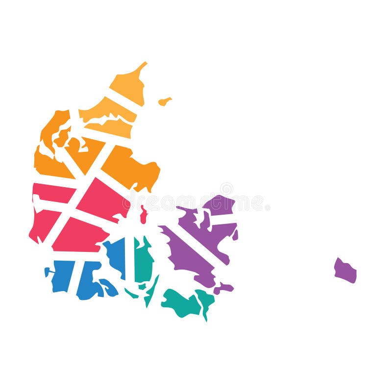 Colorful map of the world stock vector. Illustration of modern - 60260002