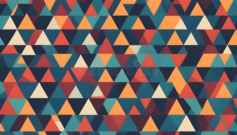 Colorful and Geometric Design Forms a Captivating Triangle Pattern for ...