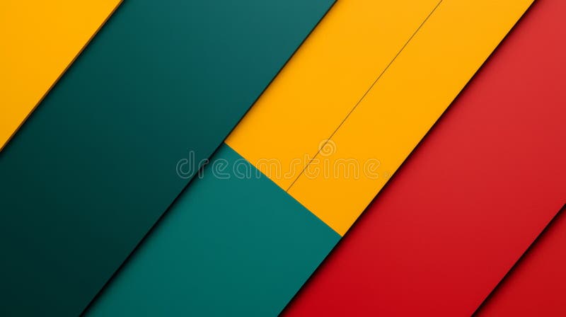 Colorful Geometric Design with Interlocking Shapes and Stripes for ...