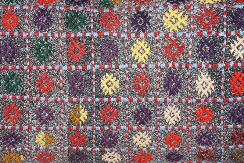 Colorful Geometric Fabric in Middle East Style Texture Pattern Stock ...