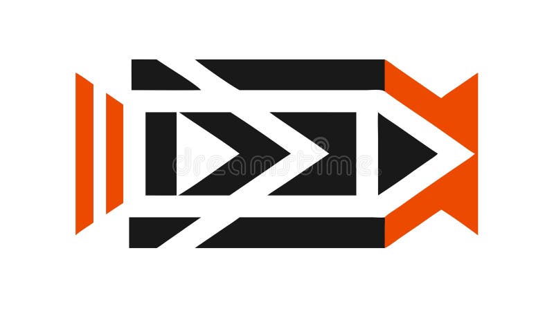 Colorful Geometric Fast Forward Arrows, Dynamic Progress, Vector Design ...