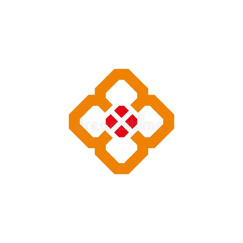 Colorful Geometric Flower Simple Geometric Logo Vector Stock Vector ...