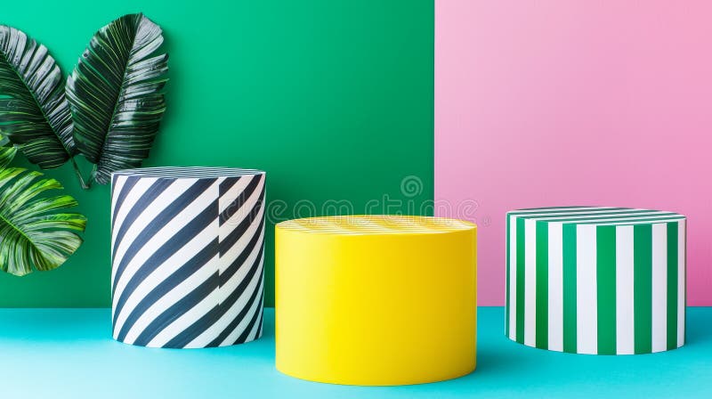 Colorful Geometric Packaging Mockup for Modern Tech Gadgets and ...