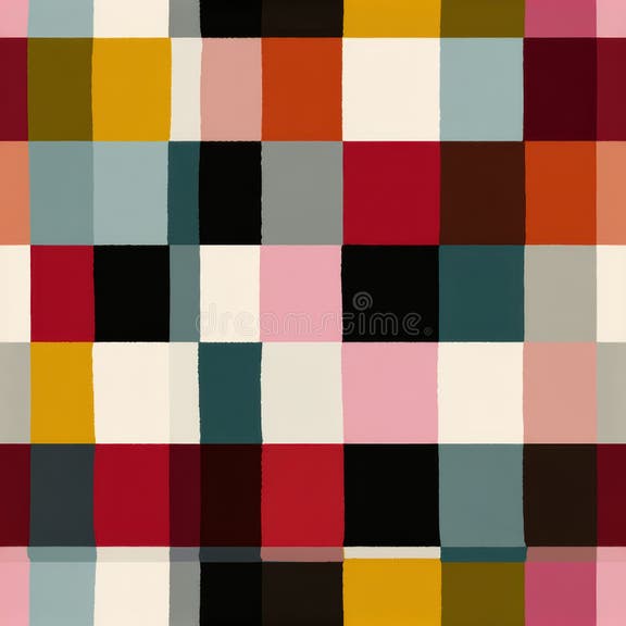 Colorful Geometric Pattern with Bold Squares and Rectangles Stock ...