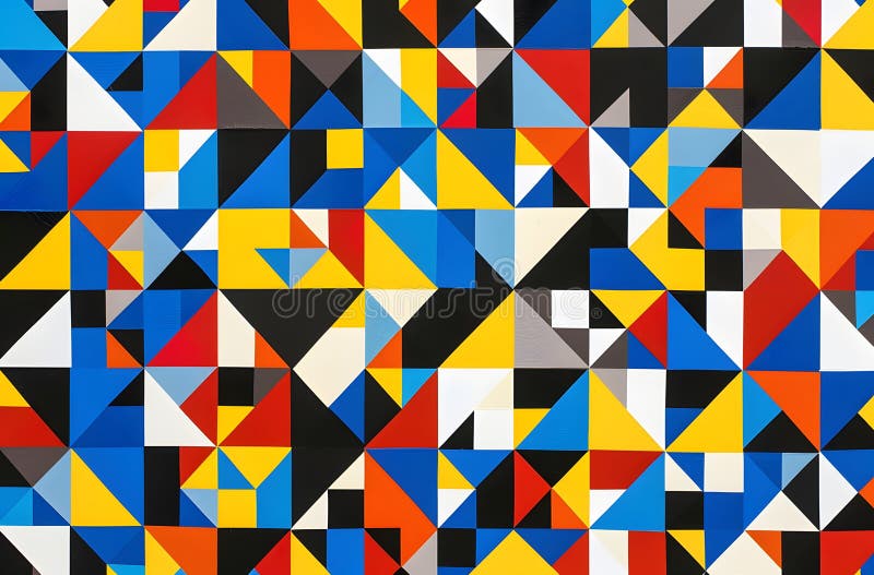 Abstract Geometric Pattern Malevich Style Stock Illustration ...