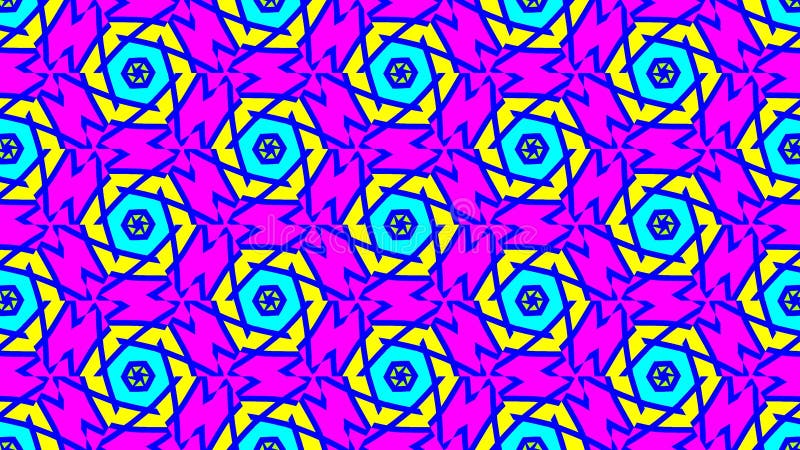 Colorful Geometric Pattern with Interlocking Shapes and Vivid Colors ...