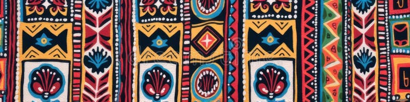 Colorful Geometric Pattern with Intricate Ethnic Designs Stock Photo ...