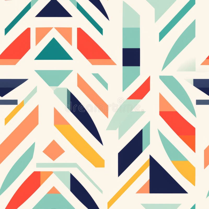 Colorful Geometric Pattern: Laurie Greasley Style with Sharp Angles ...