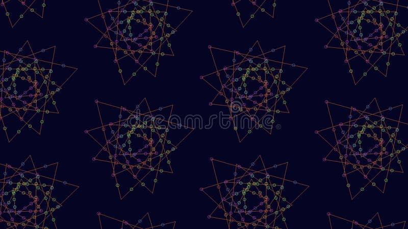 Colorful Geometric Pattern with Overlapping Triangles Stock Video ...