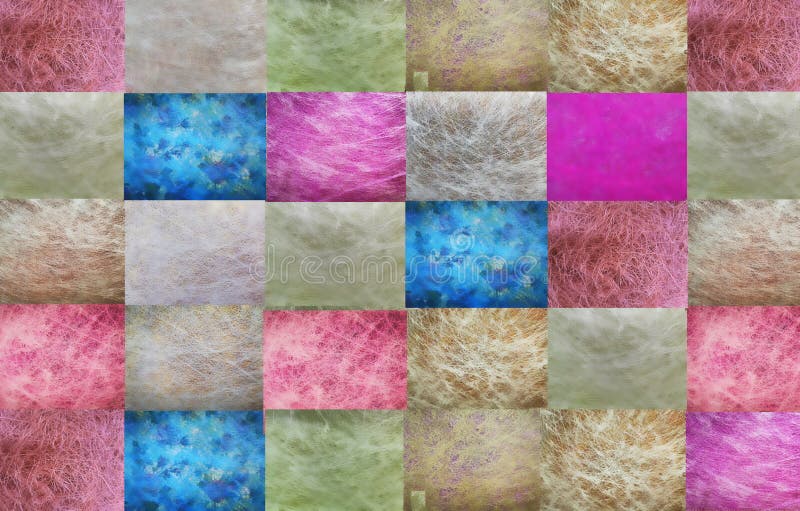 Colorful Geometric Pattern, Photo Collage of Colored Squares. Soft ...