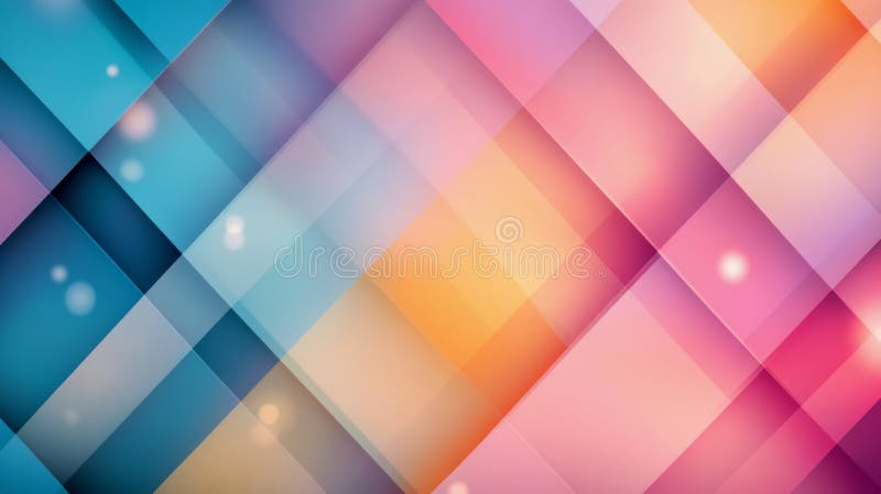 Colorful Geometric Pattern with Soft Gradients and Light Effects Stock ...