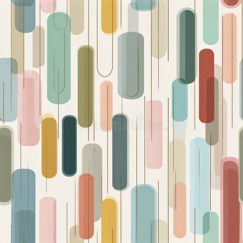 Colorful Geometric Pattern with Vertical Shapes and Modern Design Stock ...