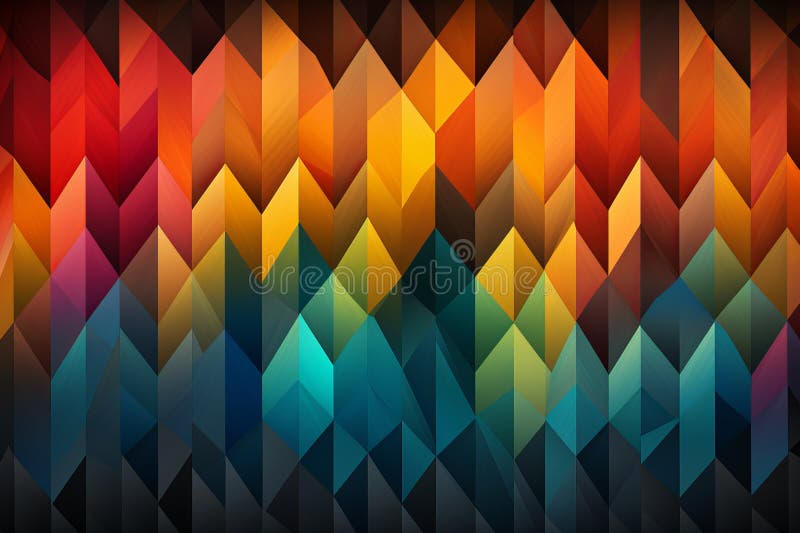 Colorful Geometric Patterns Create a Vibrant Abstract Design with Sharp ...