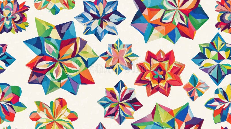 Kaleidoscope Multi Star Design Stock Illustrations – 988 Kaleidoscope ...