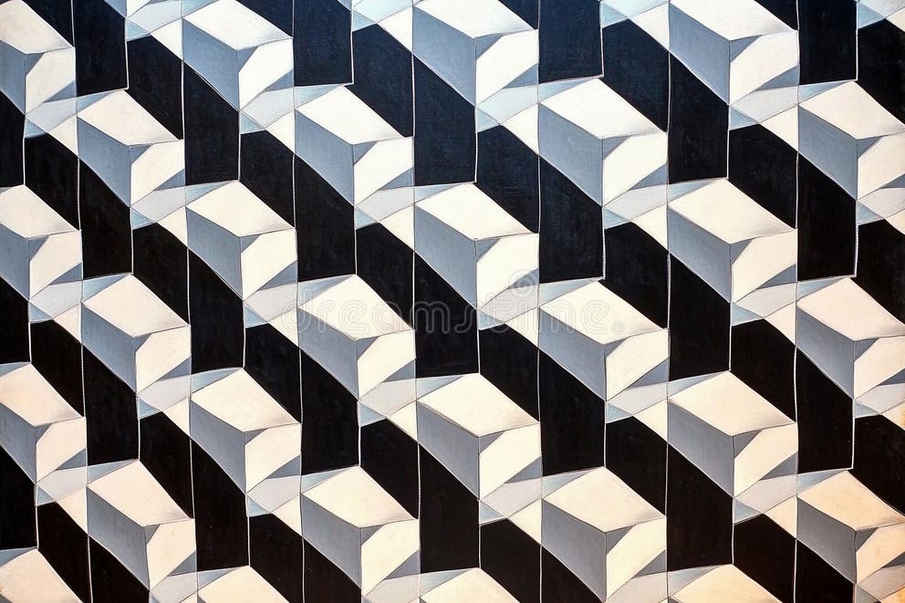 Colorful Geometric Patterns Create a Vibrant and Engaging Visual Experience in Abstract Art ...