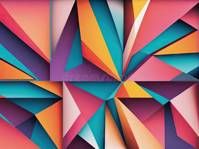 Colorful Geometric Patterns Shifting and Transforming Over Time in ...
