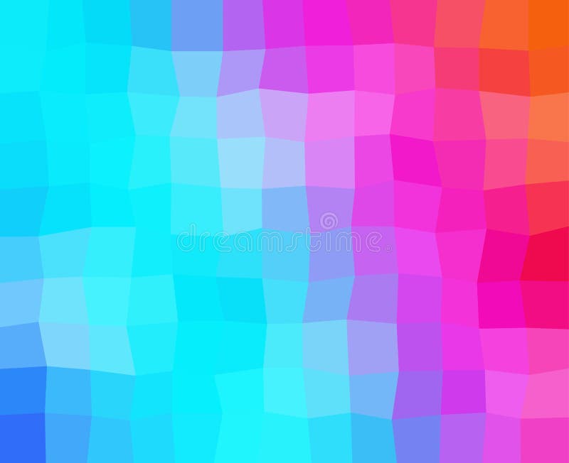 Colorful Geometric Pixel Grid Background Stock Vector - Illustration of ...