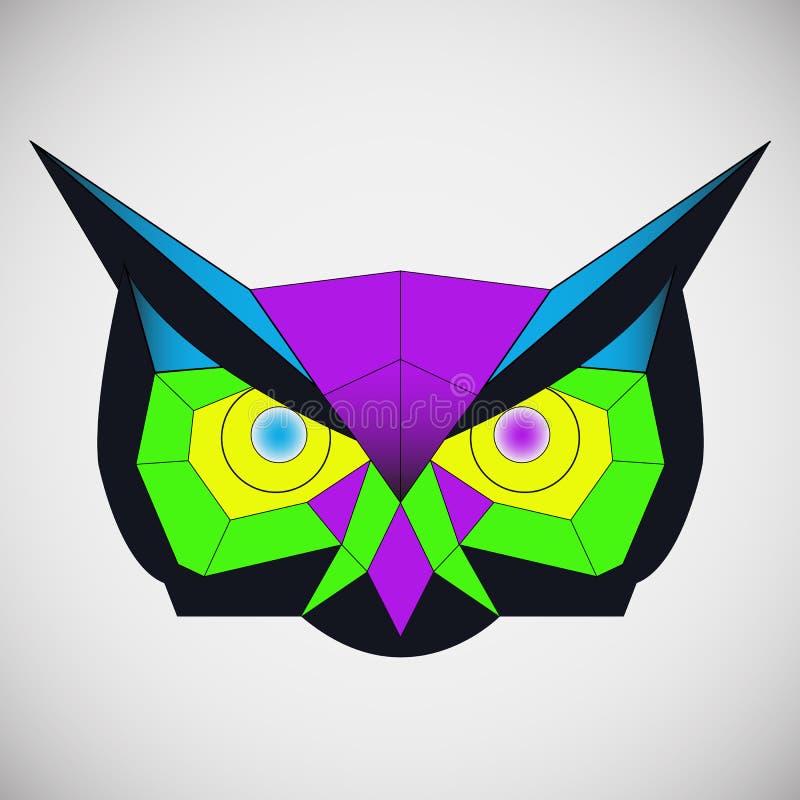 Vector. Polygon Abstract Head of a Bull. Geometric Linear Animal Stock ...