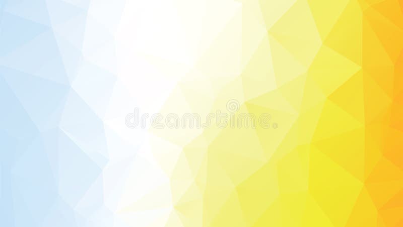 Colorful Geometric Polygonal Blue Yellow Background Stock Vector ...