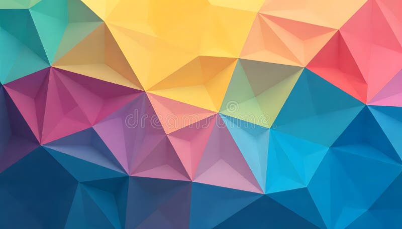 Colorful Geometric Prism Pattern 3D Background, Wallpaper Stock ...