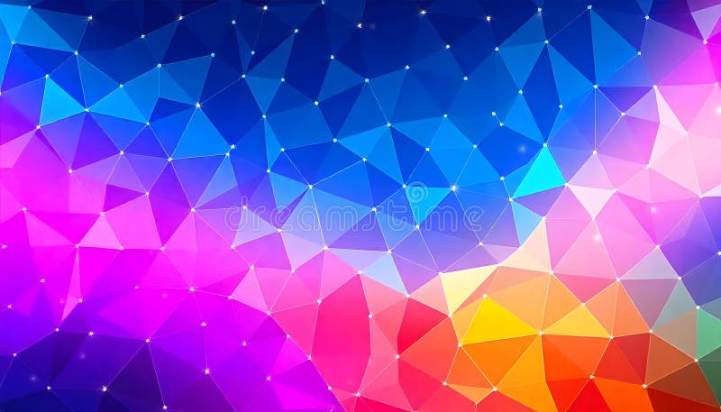 Colorful Geometric Prism Pattern 3D Background, Wallpaper Stock ...