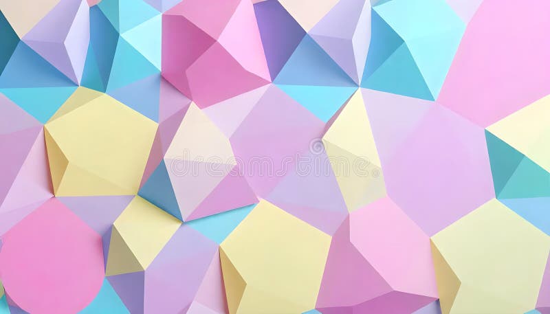 Colorful Geometric Prism Pattern 3D Background, Wallpaper Stock ...