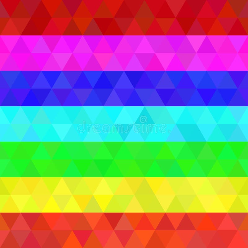 Colorful Geometric Seamless Pattern Rainbow Colors Stock Vector ...