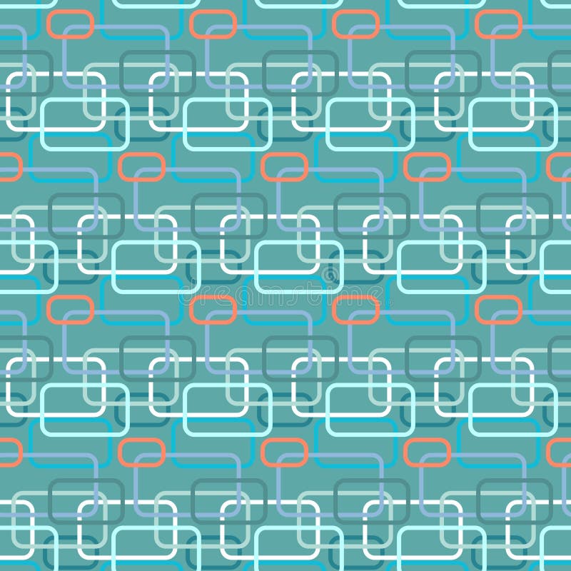 Colorful Geometric Seamless Pattern Rectangle Soft Angle Geometric Blue ...