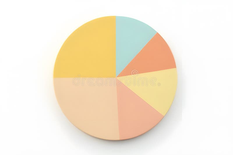 Colorful Geometric Segments of a Diagram in the Illustration Stock ...