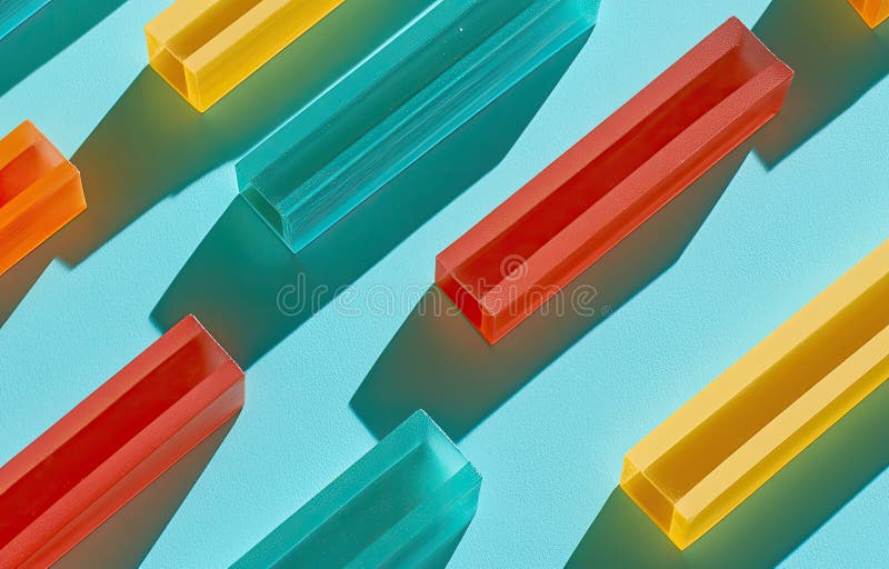 Colorful Abstract Blocks stock illustration. Illustration of design ...